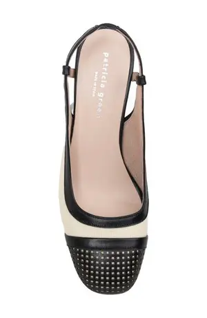 PATRICIA GREEN Brooks Perforated Slingback Pumps
