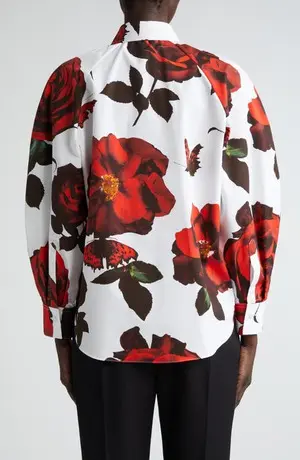 Alexander McQueen Tudor Rose Poplin Shirt