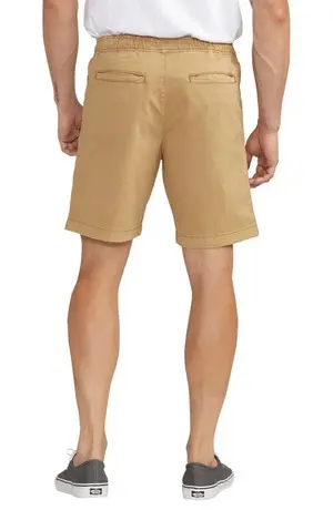 SILVER JEANS CO. Pull-on Stretch Chino Shorts - Tan
