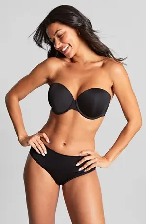 Panache Porcelain Elan Underwire Smooth & Seamless Strapless Bra - Black