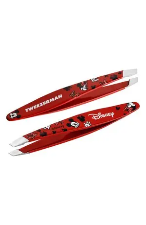 TWEEZERMAN Disney Mickey Mouse And Minnie Mouse Mini Slant Tweezer