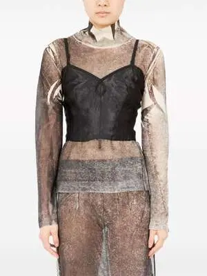 MAISON MARGIELA Metal Satin Vest Top