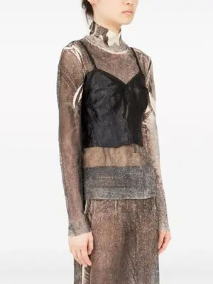 MAISON MARGIELA Metal Satin Vest Top