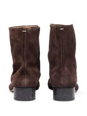 MAISON MARGIELA Tabi 30mm Suede Ankle Boots - Brown