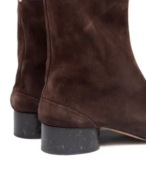 MAISON MARGIELA Tabi 30mm Suede Ankle Boots - Brown