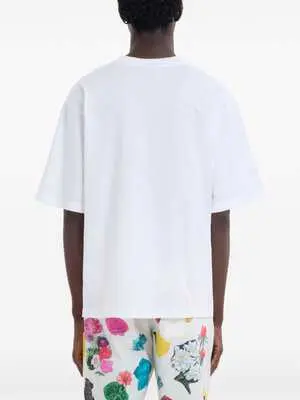 Marni Floral Logo-print Cotton T-shirt