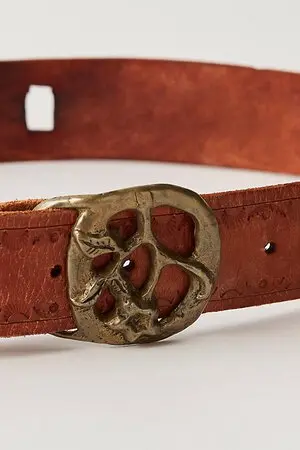 ALKEMIE Flora Leather Belt - Brown