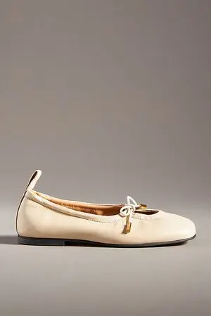 ALOHAS ALOHAS Rosalind Leather Ballet Flats Ivory