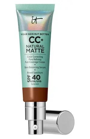 IT COSMETICS Cc+ Natural Matte Color Correcting Full Coverage Cream Deep