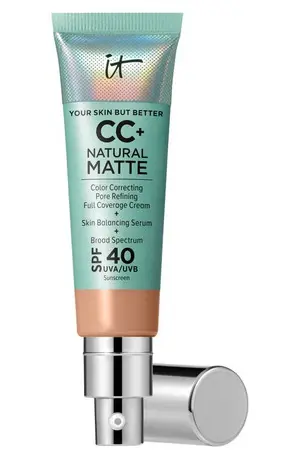 IT COSMETICS Cc+ Natural Matte Color Correcting Full Coverage Cream Medium Cool