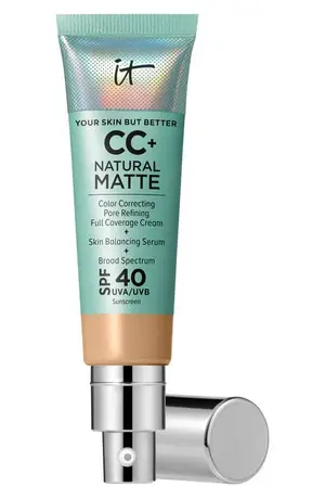 IT COSMETICS Cc+ Natural Matte Color Correcting Full Coverage Cream Medium Tan