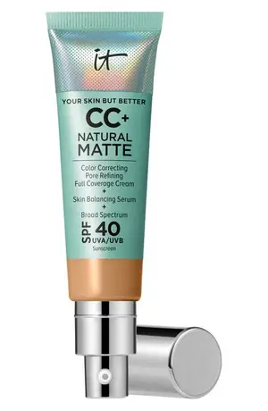 IT COSMETICS Cc+ Natural Matte Color Correcting Full Coverage Cream - Tan Warm