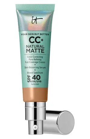IT COSMETICS Cc+ Natural Matte Color Correcting Full Coverage Cream Tan