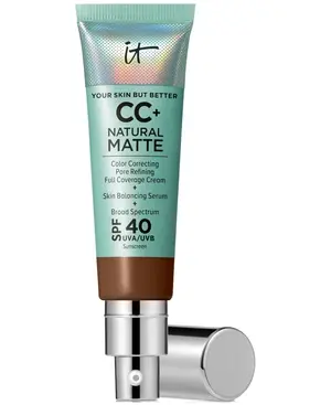 IT COSMETICS Cc+ Cream Matte Foundation Spf 40 Deep Bronze