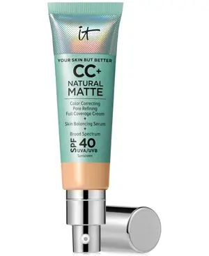 IT COSMETICS Cc+ Cream Matte Foundation Spf 40 Light Medium Warm