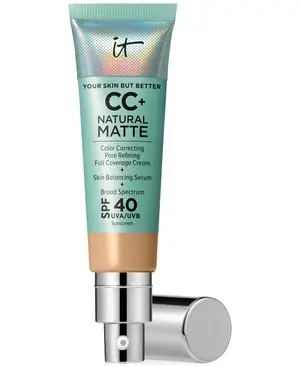 IT COSMETICS Cc+ Cream Matte Foundation Spf 40 Medium Tan