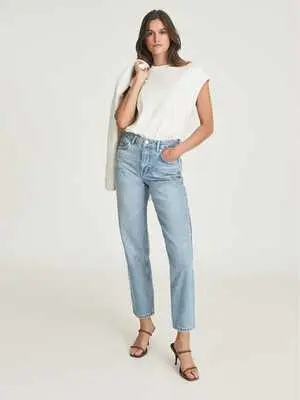 REISS Elle High-rise Straight-leg Jeans