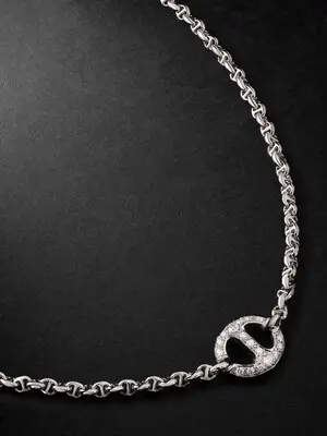 Hoorsenbuhs 18-karat White Gold Diamond Necklace - Silver