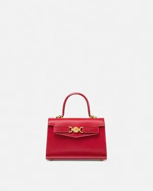 Versace Versace Medusa '95 Small Leather Top-Handle Bag Red
