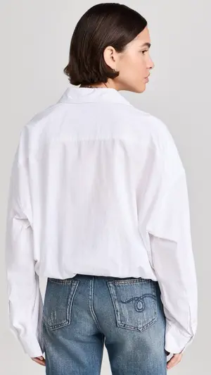 R13 Crossover Bubble Shirt