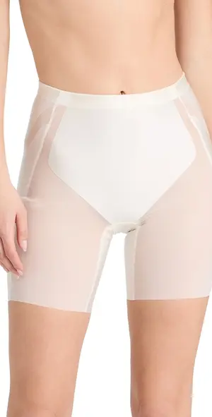 Spanx Shape Booty-lifting Mid-thigh Short - Linen