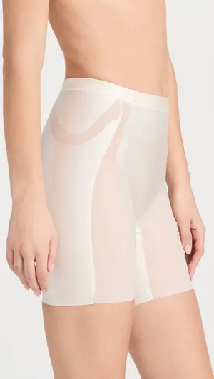Spanx Shape Booty-lifting Mid-thigh Short - Linen