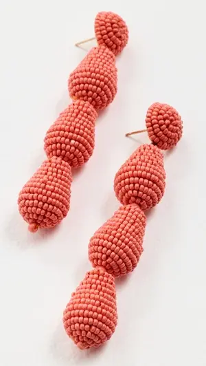 KENNETH JAY LANE Beaded Teardrop Earrings