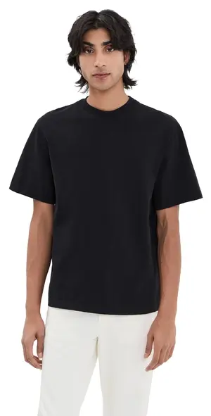 AGOLDE Asha Mock Neck Tee - Black