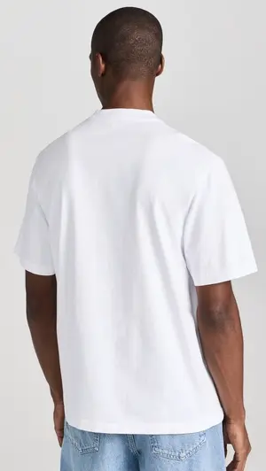AGOLDE Asha Mock Neck Tee - White