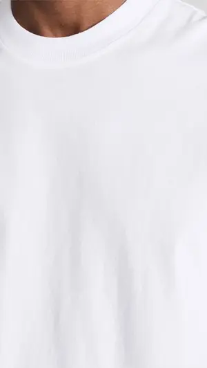 AGOLDE Asha Mock Neck Tee - White