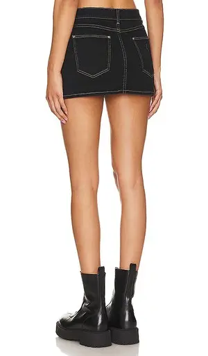 Abrand Denim 99 Low Mini Skirt