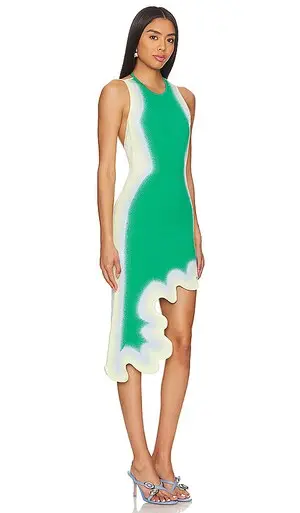 Ph5 Halterneck Scalloped Hem Dress