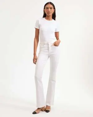 Veronica Beard Beverly Skinny-flare Jean - White