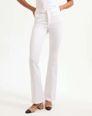 Veronica Beard Beverly Skinny-flare Jean - White