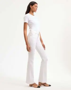 Veronica Beard Beverly Skinny-flare Jean - White