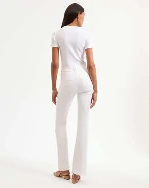 Veronica Beard Beverly Skinny-flare Jean - White