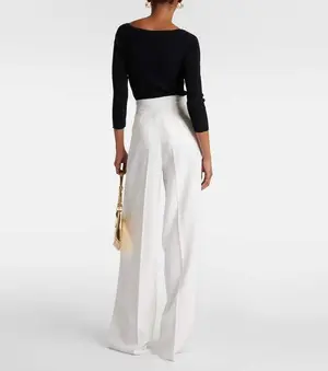 Max Mara Ercole Straight Pants - White