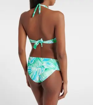 Melissa Odabash Brussels Ruched Bikini Bottom - Green