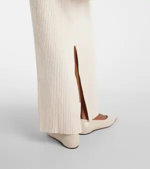 TOTEME Cotton-blend Bouclé Maxi Skirt - White