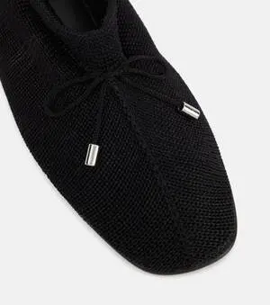 TOTEME Knit Ballet Flats - Black