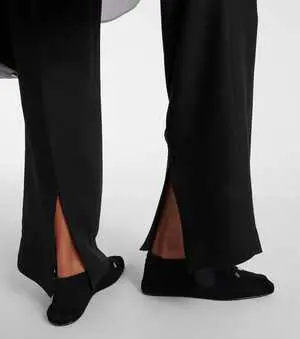 TOTEME Knit Ballet Flats - Black