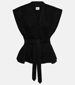 LEMAIRE Chasuble Belted Top - Black