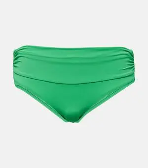 Melissa Odabash Melissa Odabash Bel Air Ruched Bikini Bottoms Green