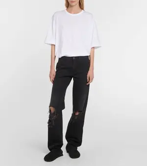 THE ROW Burty Distressed Boyfriend Jeans