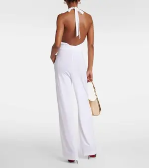 Max Mara Nice Halterneck Jumpsuit - White