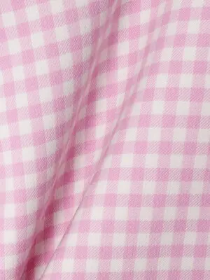 Versace Belted Checked Wool Mini Skirt