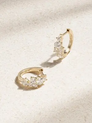 SYDNEY EVAN 14-karat Diamond Hoop Earrings