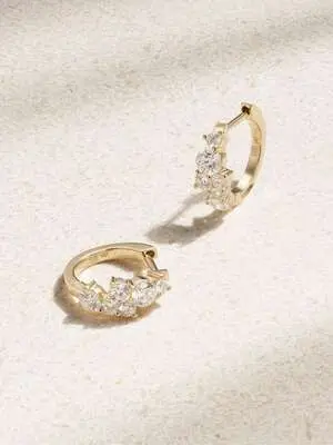 SYDNEY EVAN 14-karat Diamond Hoop Earrings