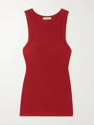 ST. AGNI Ribbed Stretch-wool Tank