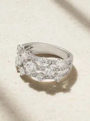 DE BEERS LONDON De Beers Arpeggia 18-karat White Diamond Ring